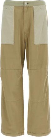 Maison Margiela Homme, Pantalons, Beige, Taille: S Wide Pantalons