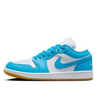Nike Jordan Femme, Chaussures, Bleu, Taille: 39 EU 1 Low Wmns Jade Smoke