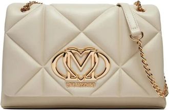 Love Moschino Femme, Sacs, Beige, Taille: ONE Size Sac bandouli&egrave;re matelass&eacute; en relief