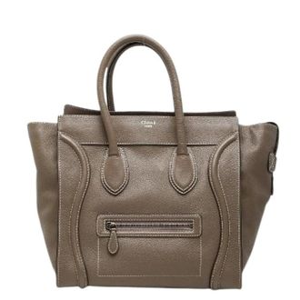 Celine Pre-owned Sac &agrave; main moyen en cuir Luggage - Femme - Pre-owned - Brun - Taille: ONE Size