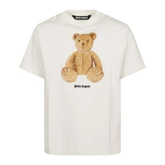 Palm Angels Bear T-shirt - - Tops - Herren - Wei&szlig; - L