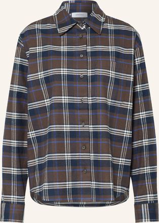 Darling Harbour Darling Harbour Hemdbluse Aus Flanell braun
