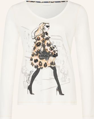 Sportalm Longsleeve Mit Pailletten weiss