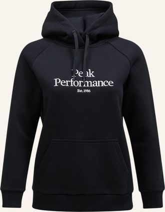 Peak Performance Hoodie schwarz