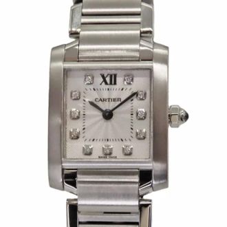 Cartier Tank Fran&ccedil;aise Pre-owned en acier inoxydable - Femme - Pre-owned - Gris - Taille: ONE Size