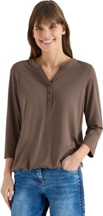 Cecil Shirt im Tunika-Look urban Taupe XXL