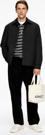 Arket Mini-Tragetasche Aus Canvas -Weiß