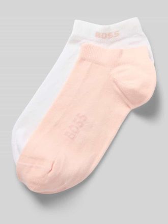 HUGO BOSS Sneaker-Socken mit Label-Detail im 2er-Pack