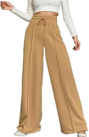 Generic Pantalon Simili Cuir Taille Haute Jogging Court Doubl&eacute; Calecon Camouflage Slouchy Bicolore Snow Long Outdoor Transformable Carrot Punk Chevilles Bragu