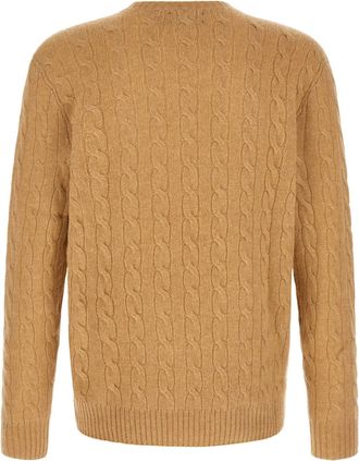 Polo Ralph Lauren Cable-Knit Wool-Cashmere Sweater - Camel