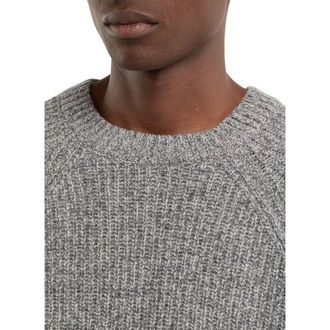 Saison 1865 Pull Garsen col rond en laine m&eacute;lang&eacute;e