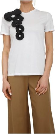 Max Mara Femme, Tops, Blanc, Taille: 42 FR T-Shirt