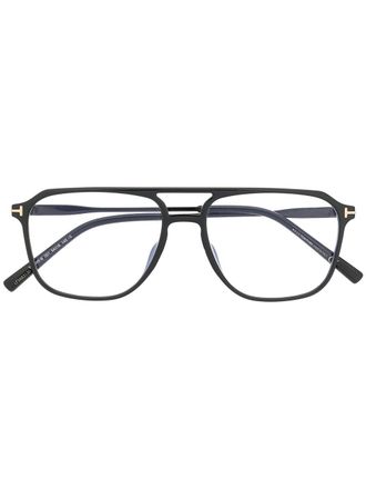Tom Ford Eyewear lunettes de vue à monture aviateur - Noir