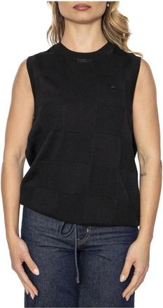 Carhartt Work in Progress Femme, Tops, Noir, Taille: 38 FR Knit Tank Top
