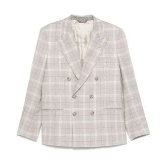Etro Homme, Vestes, Gris, Taille: XL Blazer Crois&eacute;