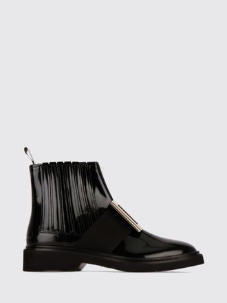 Roger Vivier Bottines Chelsea Viv Rangers en cuir bross&eacute; avec boucle