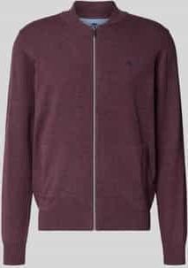 Fynch-Hatton Cardigan mit Stehkragen und Rei&szlig;verschluss