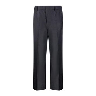 Ami Homme, Pantalons, Gris, Taille: S Pantalon Large en Laine