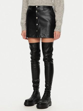 Only Rock aus Kunstleder Amazing 15331876 Schwarz Slim Fit