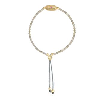 Doroth&eacute;e Sausset Rakhi Lola Stones Verstellbares Armband - - Accessories - Damen - Grau - ONE SIZE