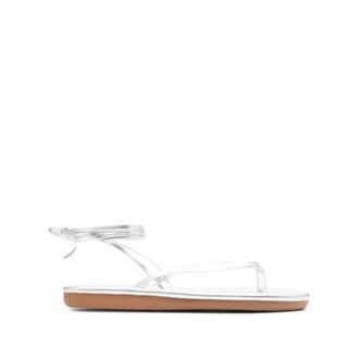 Ancient Greek Sandals Silberne Sahara Flip Flop Sandale - - Shoes - Damen - Wei&szlig; - 37 EU