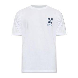 Off-white T-Shirt mit Print-Logo - - Tops - Herren - Wei&szlig; - S