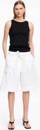 Arket Weiche Utility-Shorts -Wei&szlig;