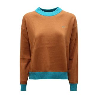 Sun 68 K43219 Wollmischungs-Pullover - - Knitwear - Damen - Braun - S