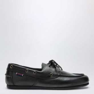 Sebago Owen schwarze Bootsschuhe aus Leder