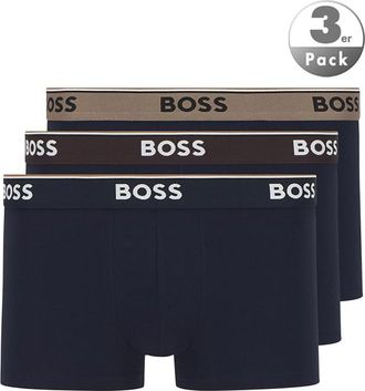 HUGO BOSS Herren Unterw&auml;sche blau Baumwolle unifarben
