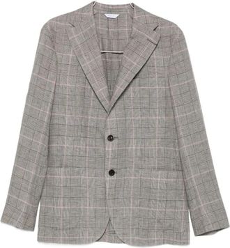 Boglioli Blazer mit Karomuster - - Jackets - Herren - Grau - M