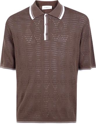 Laneus Homme, Pulls, Brun, Taille: 2XL Polo Tricot&eacute;