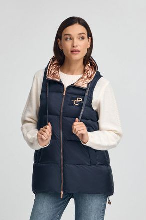 Polo Club Steppweste marineblau mit Polo Club-Logo