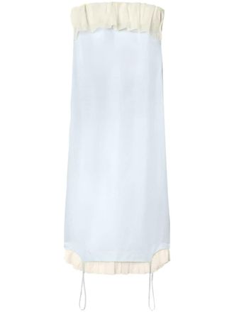 Off-white Fluid Cu Upside Down Kleid - Blau