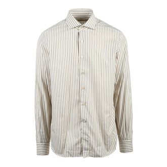 Alessandro Gherardi Homme, Chemises, Beige, Taille: L Casual Chemises