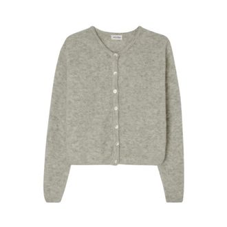 American Vintage American Vintage - Cardigan Vito19Eh23 Gris Clair - - Knitwear - Damen - Grau - S