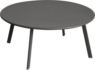 Hesperide Hesperide - Table d appoint de jardin ronde Saona graphite 90x40cm en acier trait&eacute; &eacute;poxy - Hesp&eacute;ride