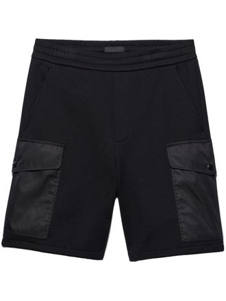 Prada short en coton à poches cargo - Noir