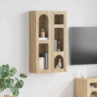 vidaXL vidaXL Armoire suspendue avec &eacute;tag&egrave;re Ch&ecirc;ne Sonoma 59 x 20 x 100 cm