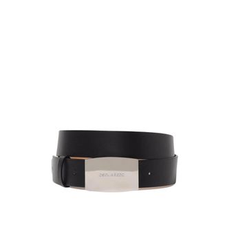 Dsquared2 Homme, Accessoires, Noir, Taille: ONE Size Ceinture en Cuir Noir avec Boucle en M&eacute;tal