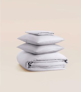 Tediber Parure - Satin de coton - Gris - Tediber
