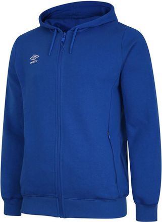 Umbro Club Leisure Hoodie mit durchgehendem Reißverschluss für Herren (Königsblau/Weiß)