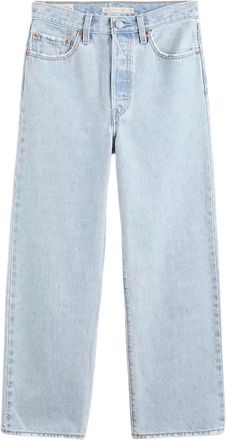 Levi's Femme, Jeans, Bleu, Taille: W29 Jean Droit Chevilles Hautes Ribcage