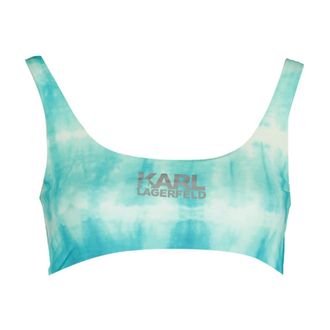 Karl Lagerfeld Femme, Maillots de bain, Bleu, Taille: 38 FR Haut DE Maillot DE Bain Femme Bleu