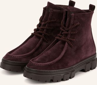 Paul Green Schn&uuml;rboots rot