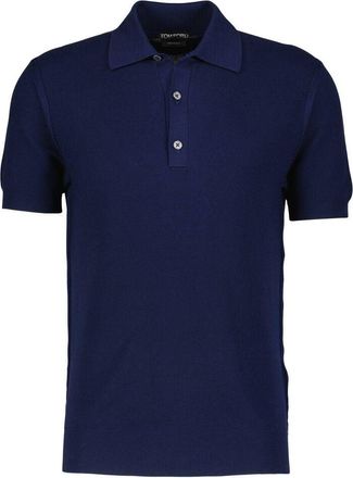 Tom Ford Herren Poloshirt aus Baumwolle und Seide