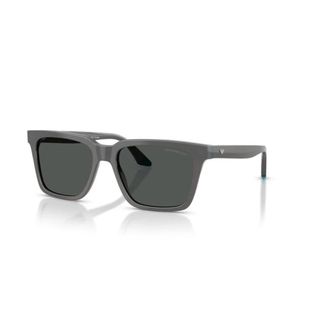 Emporio Armani Eckige Sonnenbrille - - Accessories - Herren - Grau - 55 MM
