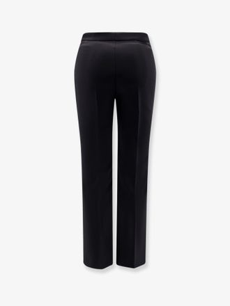 Elisabetta Franchi Womens Trousers High-Waisted Black Polyester