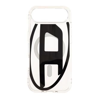 Diesel Oval D Metallic Case mit MagSafe - - Accessories - unisex - Wei&szlig; - ONE SIZE