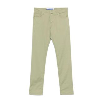 Jacob Cohen Homme, Pantalons, Vert, Taille: W31 Chino &agrave; Braguette Cach&eacute;e